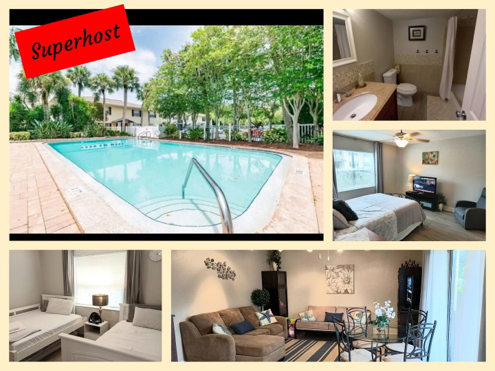 Remodeled 2/2 King Bed Pool And Grill, 5min> Beach - Pinellas County, FL