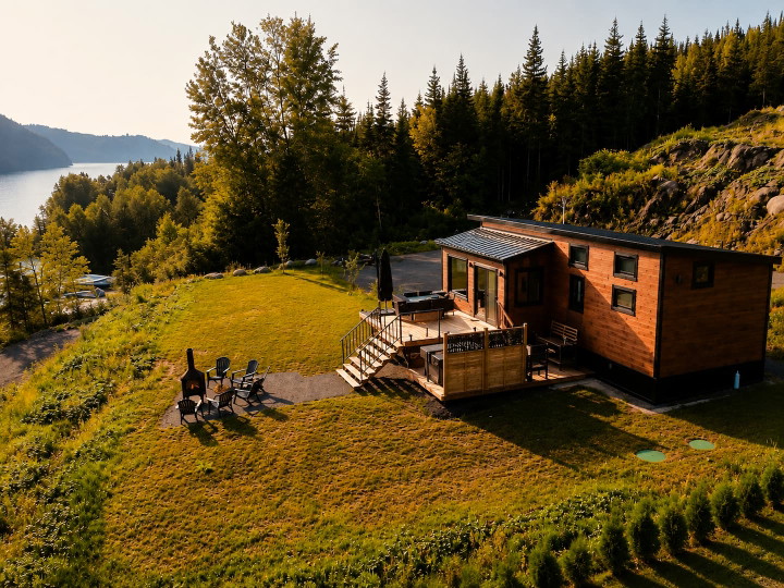 Bord De Leau | Plage Privée & Spa Privé | Chalet - Saguenay