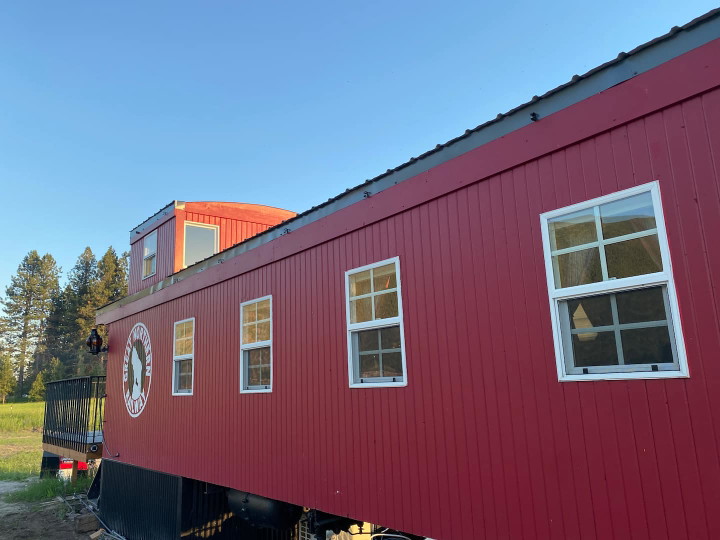 End Of The Line Caboose - Glacier National Park