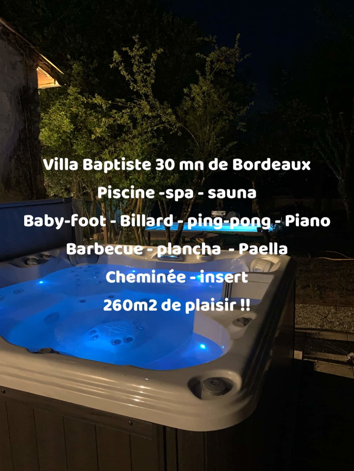 Piscine Spa Sauna Billard Babyfoot Plancha Barbecu - Nouvelle-Aquitaine