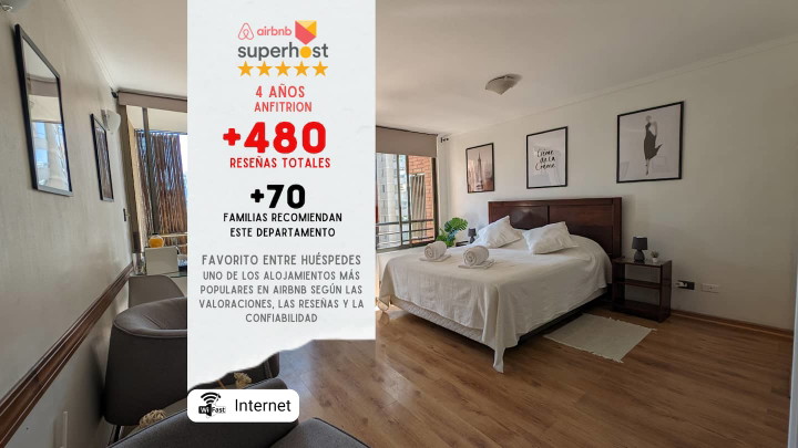 Golf / Studio Wifi / Parking / Metro - Las Condes