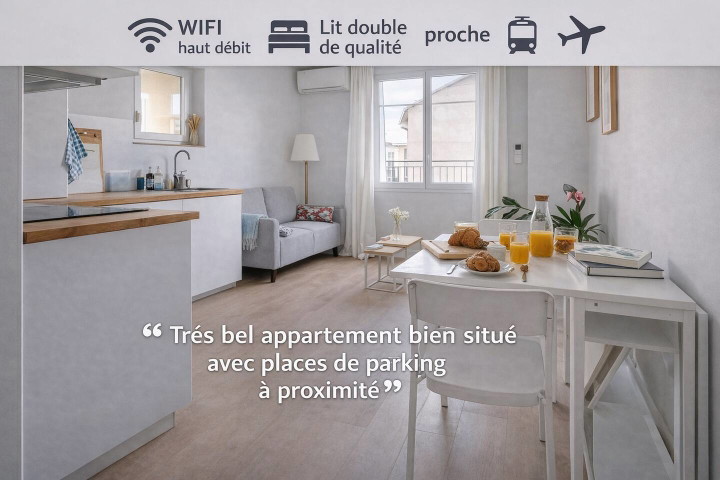 Appartement Cosy T2 Blagnac Centre - Blagnac