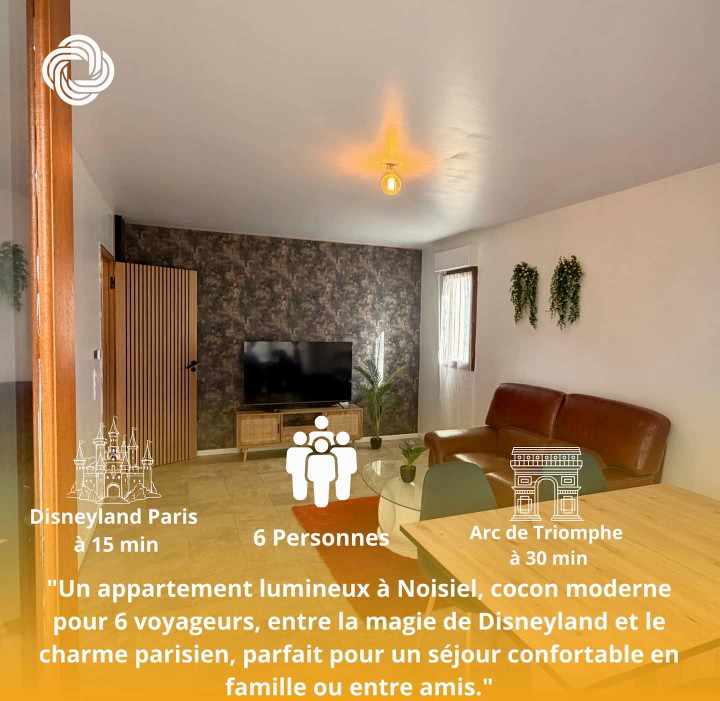 T3 Cosy Avec Grand Jardin, Paris & Disney 25 Min - Noisiel
