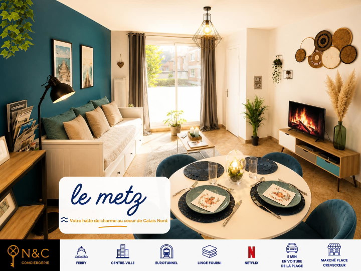 *Le Metz* Calais-nord - Balcony - Beach - Shops - Calais