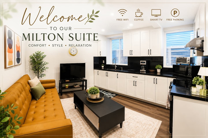 Modern Private Suite | Luxury Bath | Full Kitchen - Burlington