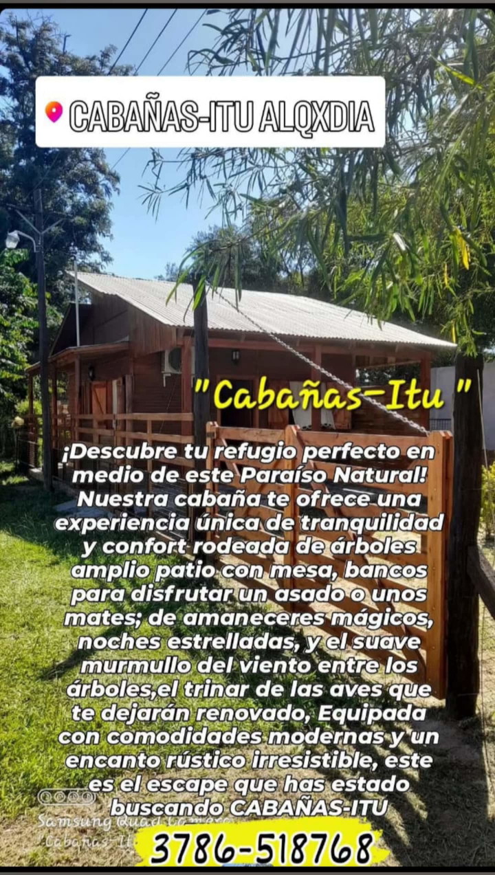 Cabañas-itu Alqxdia/ Noche Todo El Año Junto A Vos - Ituzaingó