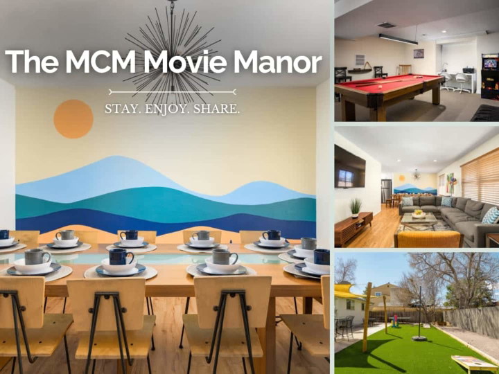 The Mcm Movie Manor|big Backyard|movie Theater - Lakewood
