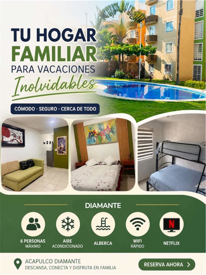 Modern Apartment With Pool In Zona Diamante - 아카풀코