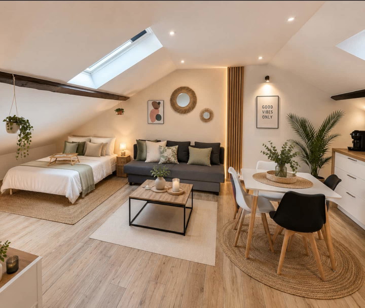 Loft Design ! Centre-ville Gare  Wi-fi Smart Tv - Confort