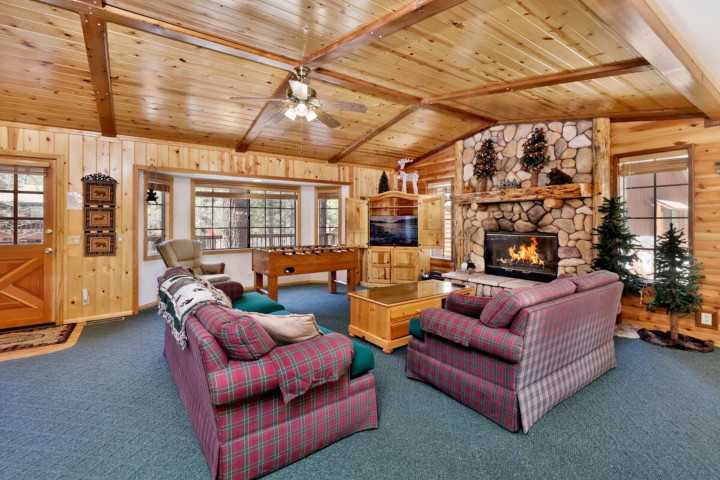 Retreat To Fox Farm Central Log Cabin Chalet At Big Bear - Califórnia