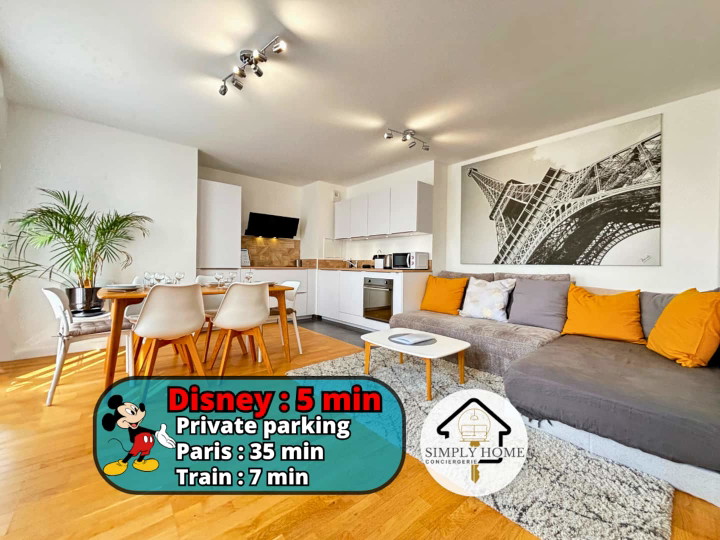 Eiffel Disney 5mn/ Paris 35mn*parking + Terrace - Chessy