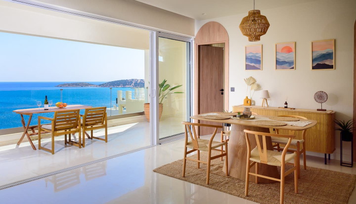 Sea View Retreat With Pool  Aelória Suites - Agios Nikolaos