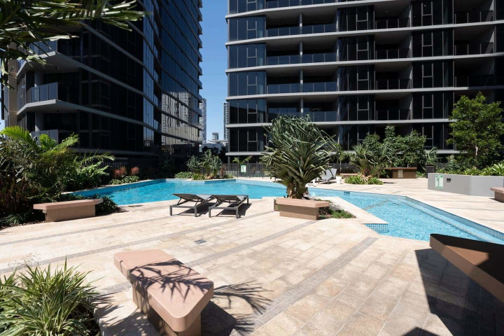 City View Studio King Bed Pool Walk To Cbd - Brisbane