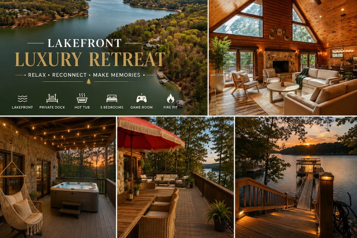 Lakefront Luxury | Dock, Hot Tub, Games & Theater - Gainesville, GA
