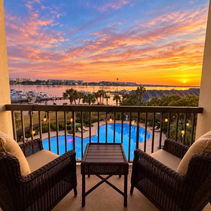 Marcel : Sunset From Heaven/ Top Floor Balcony - Fort Walton Beach, FL