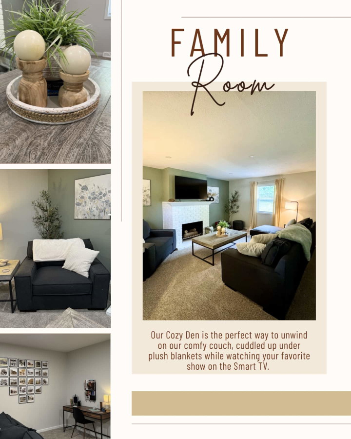 {Finley Farms~ King Beds~ Playroom~ Clean~ Quiet} - Ozark, MO