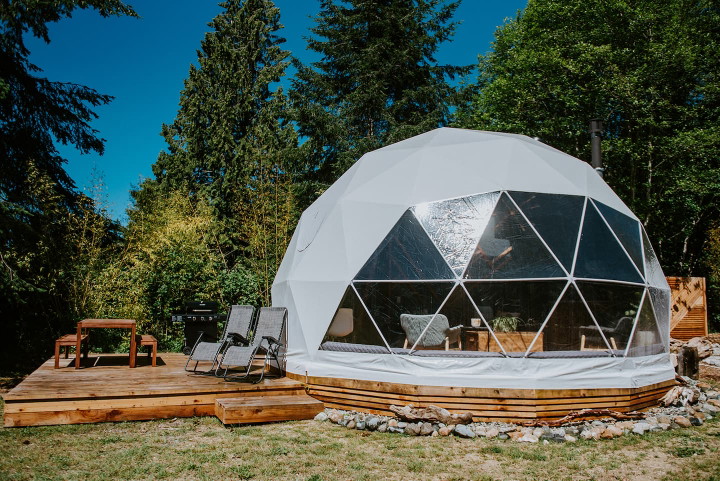 Cedar Geodome On Beautiful Farm With Spa - Sechelt