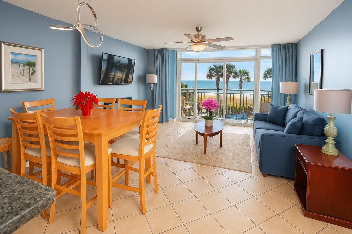 Lovely Direct Oceanfront 2-br Condo At Boardwalk - South Carolina