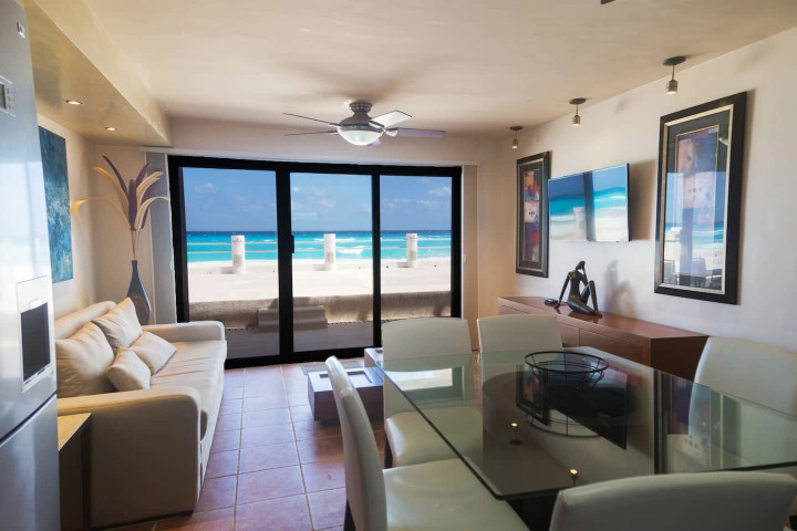 Lujoso Departamento A La Orilla De La Playa - Cancún