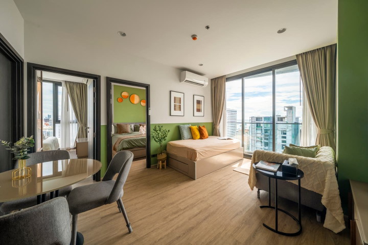 Sky-high Olive 2br King's Bed Seaview - Thailand