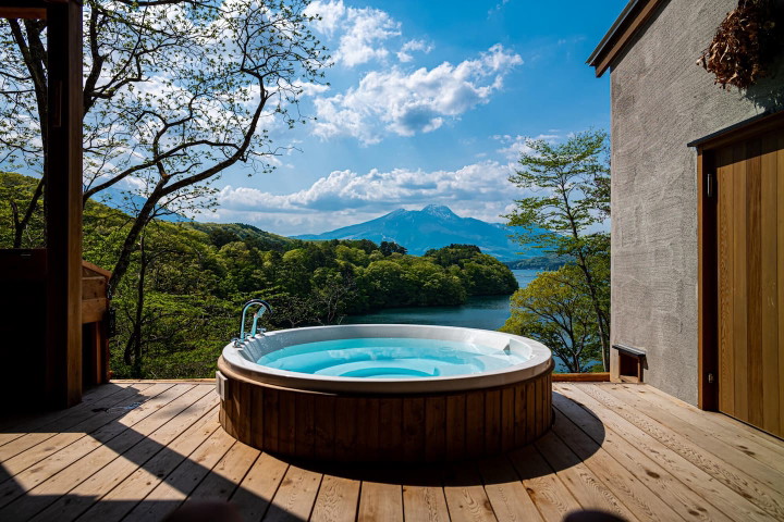 野尻湖の絶景を楽しむ、貸切サウナ付き一軒家 Anoie(あの家) - Nagano