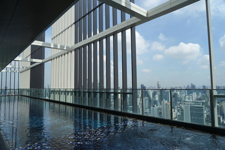 Infinity Pool, Luxury Apartment, City View, Full Appliances, Near Bts Phromphong, Bustling Business District, Just Bring Your Luggage, 374# - Bangkok