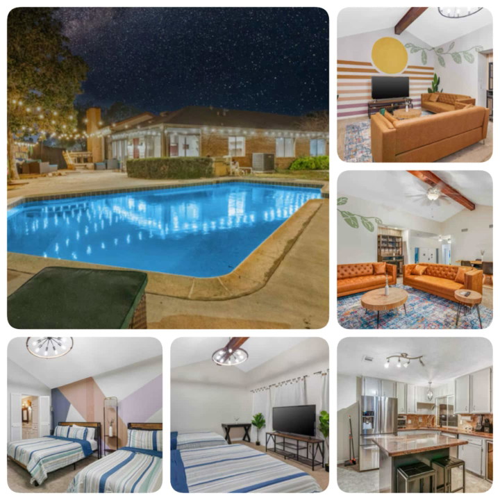 Peaceful Boho Stays*4brs*8 Beds*2tvs*pool & Deck - Missouri City, TX