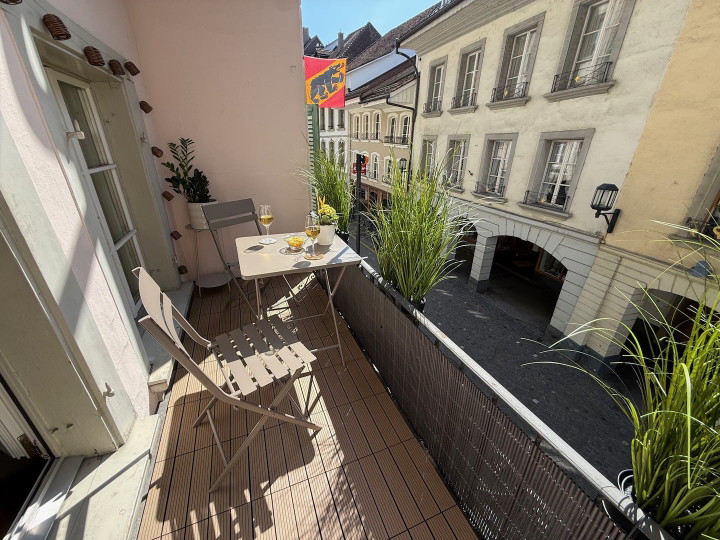 Old Town Oasis With Sleeping Space For 4, Balcony & Office - Thun