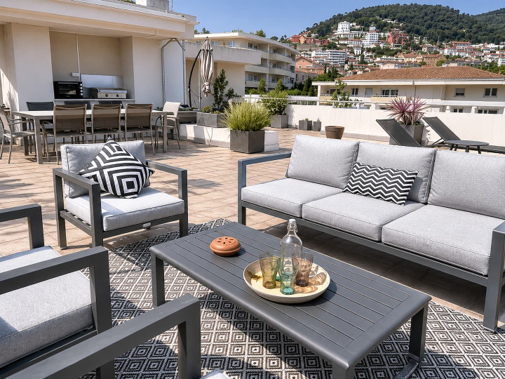 Private Roof Terrace - Sea View - Swimming Pool. - Grasse
