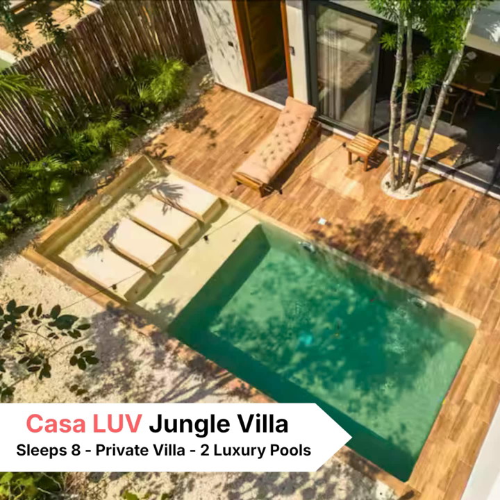 Villa Privée En Centre-ville | 4 Chambres 2 Piscines De Luxe - Tulum