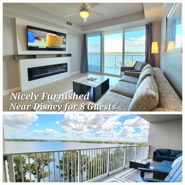 Nicely Furnished Lakeview Condo Near Disney For 8 - Lake Buena Vista, FL
