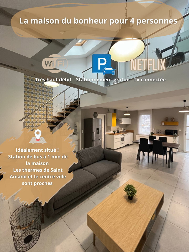 The House Of Happiness 70 M² 4 People - Saint-Amand-les-Eaux