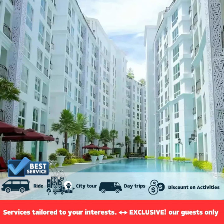 City Condo With A Lagoon Pool - Pattaya City