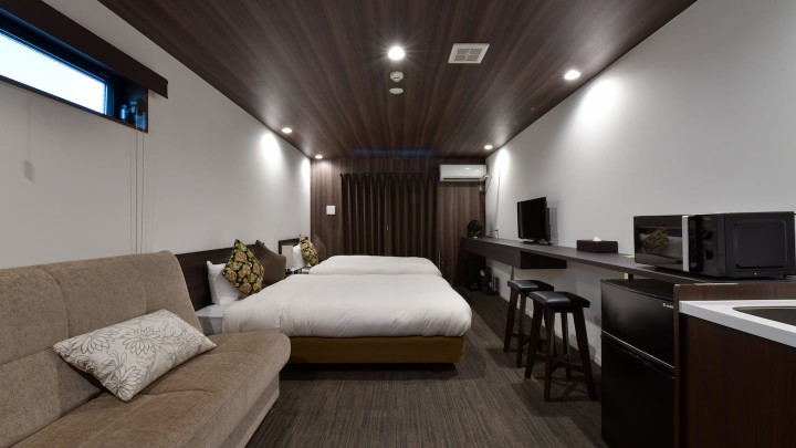 Villa Front Kyoto Seimei: Apartment With Kitchen, Washing Machine, Wi-fi, Double Bed, And Sofa Bed. - Kyoto
