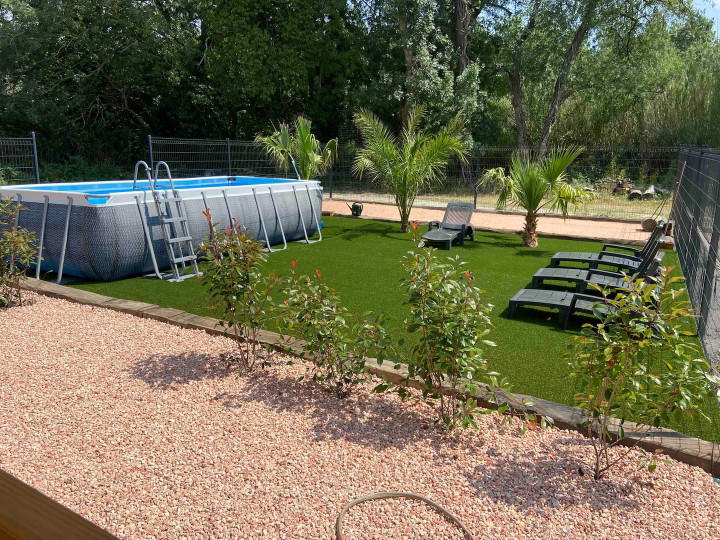Mobilhome Avec Piscine Privée . - Vitrolles