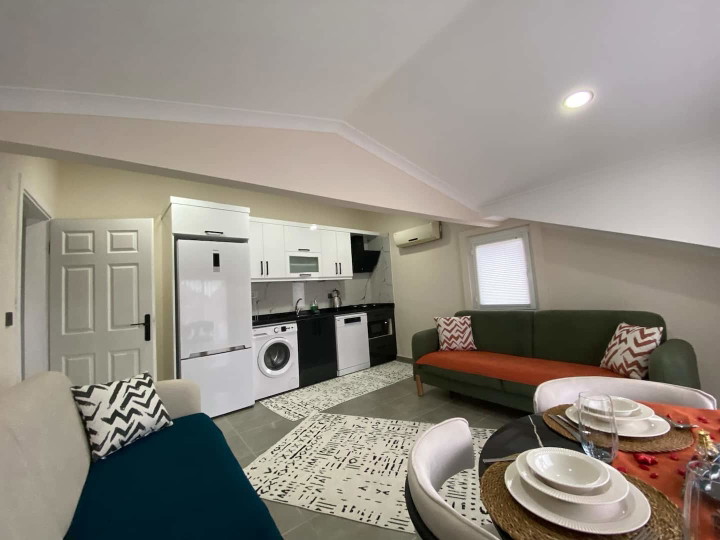 Furnished 1+1 Apartment With Shared Pool In Fethiye Kordon - Fethiye