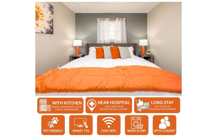By Hospitals  & Downtown  | 3tvs| King - Alexandria, LA