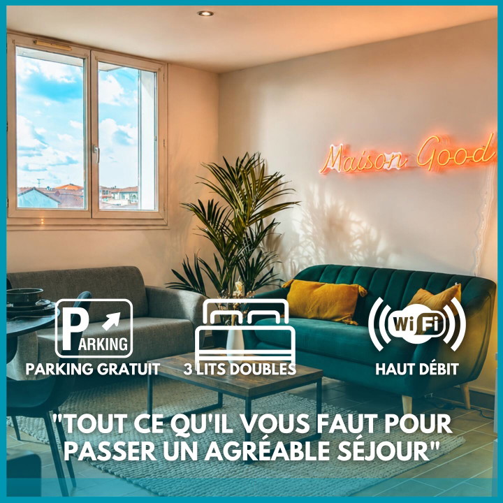 T4 Pro/groupes - Parking - 6 Pers - Borne Darcade - Colomiers