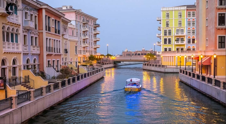 Canal View Apart With Jacuzzi In Qanat Quartier - Doha