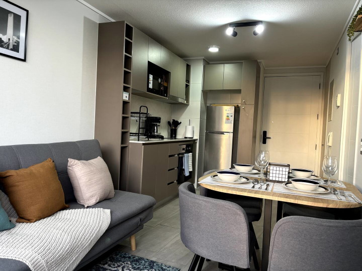 Metro Santa Isabel Barrio Italia Wi-fi 1 Bedroom, 1 Living Room Apartment - Santiago, Chile