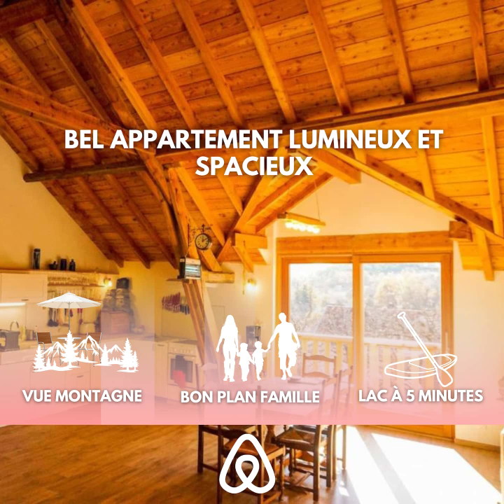 Rando, Ski & Lac, Grand Appartement - Serre Ponçon - Réallon