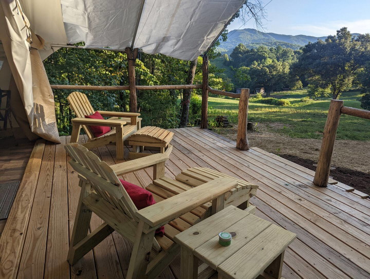 Tent Glamping W/off-grid Solar
Mine Hollow Farm - Hot Springs, NC