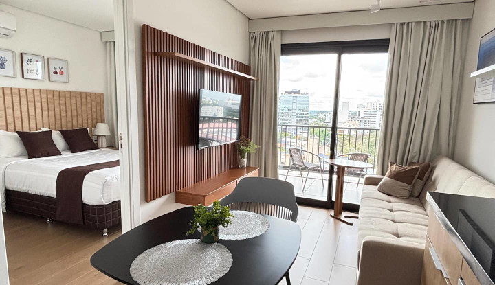 701 Brand New! Balcony View Near Shopping Del Sol - Paraguay