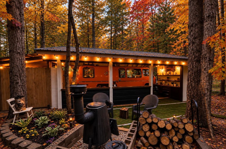 Bittersweet Modern Rustic "Cabin":lush King Bed - Michigan