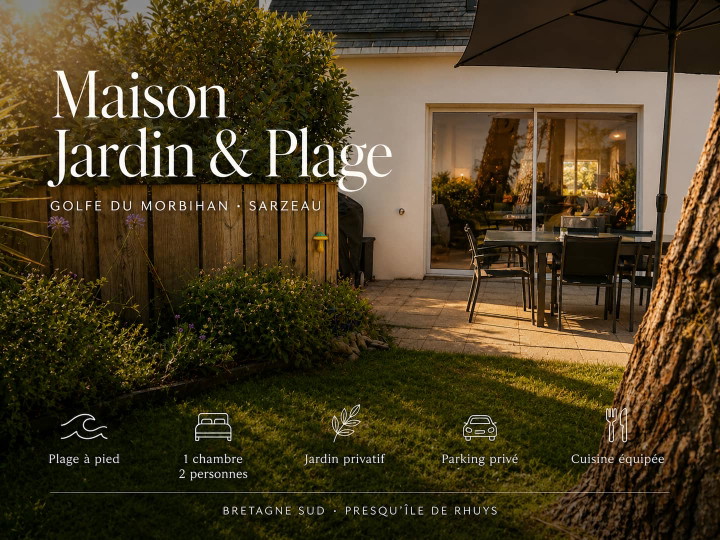 Maison Jardin Et Plage Golfe Du Morbihan - Sarzeau