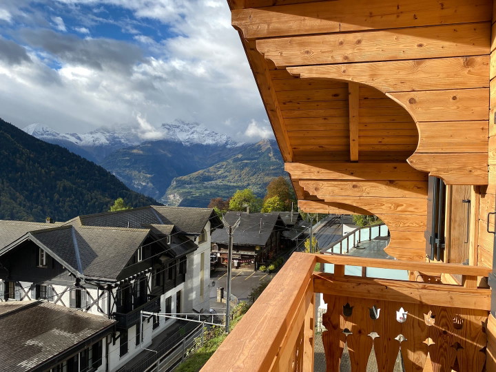 Vue Montagnes, Décoration Contemporaine, Parking. - Les Diablerets