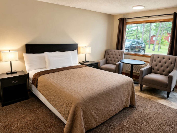 Non Pet Room 30-1 Queen Jacuzzi Suite-woodland Mot - Grayling, MI
