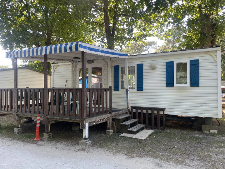 Agréable Mobile Home Climatisé Et Ombragé - Meschers-sur-Gironde