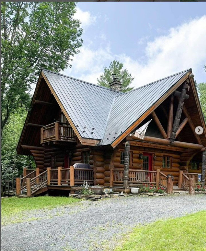 Bord De Rivière Orford: Chalet Spa & Foyer! - Orford
