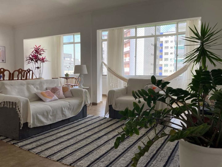 Spacious Apartment One Block From The Beach With Air Conditioning. - Santos